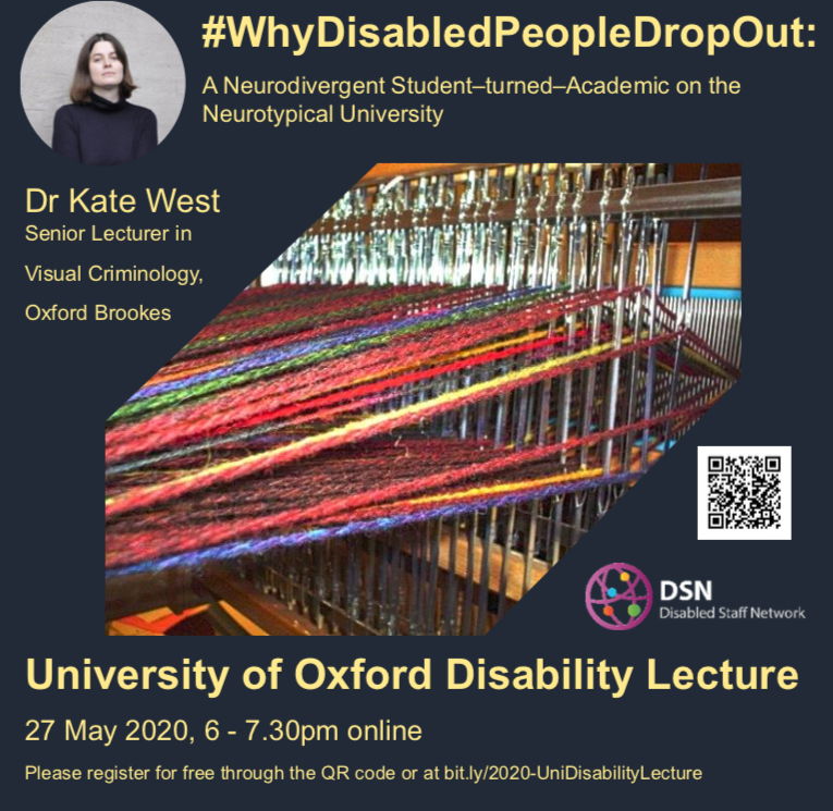 University of Oxford 2020 Disability Lecture | TORCH | The Oxford ...