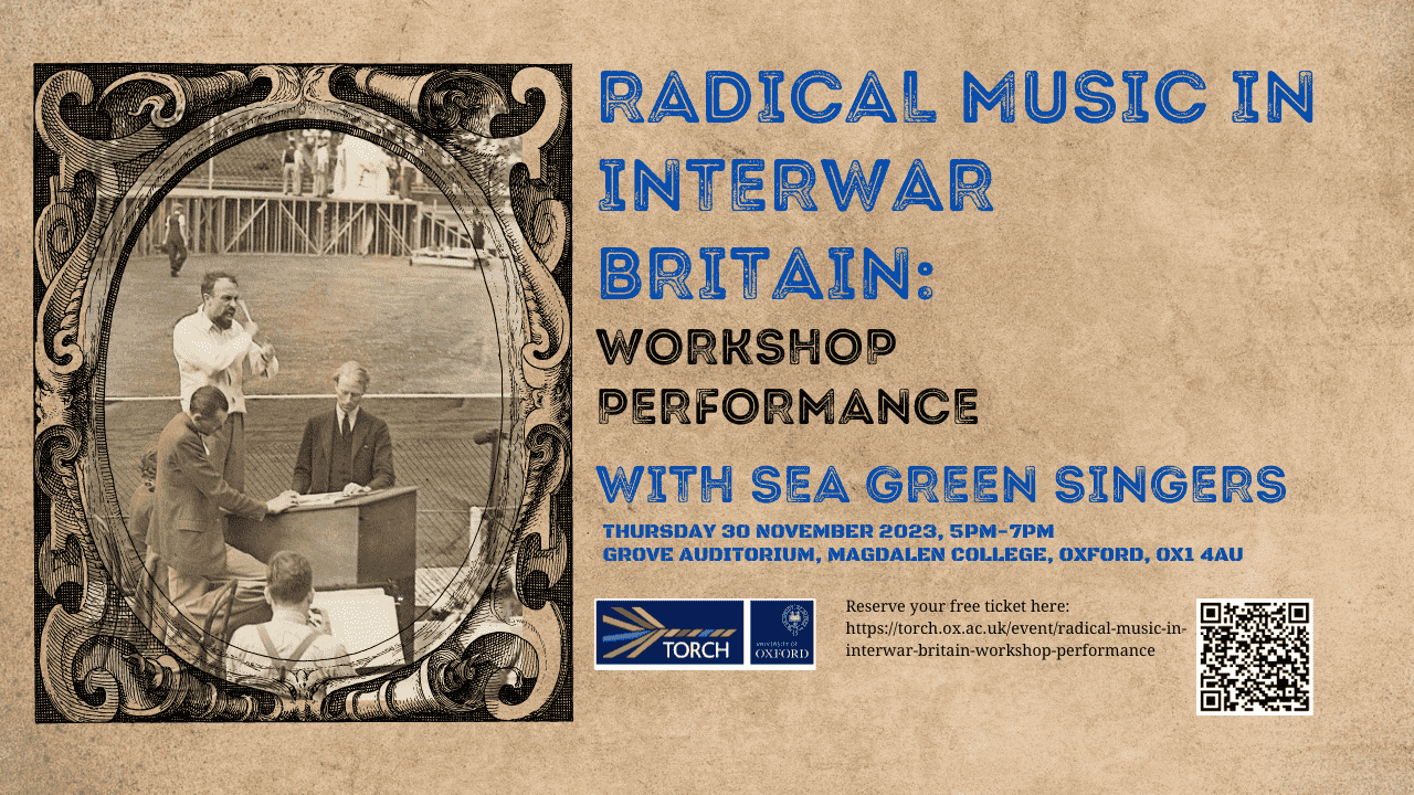 Radical Music in Interwar Britain: Workshop Performance recording | TORCH | The Oxford Research ...