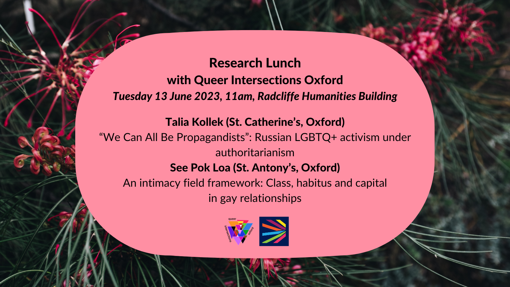 Queer Intersections Oxford Research Lunch | TORCH | The Oxford Research ...